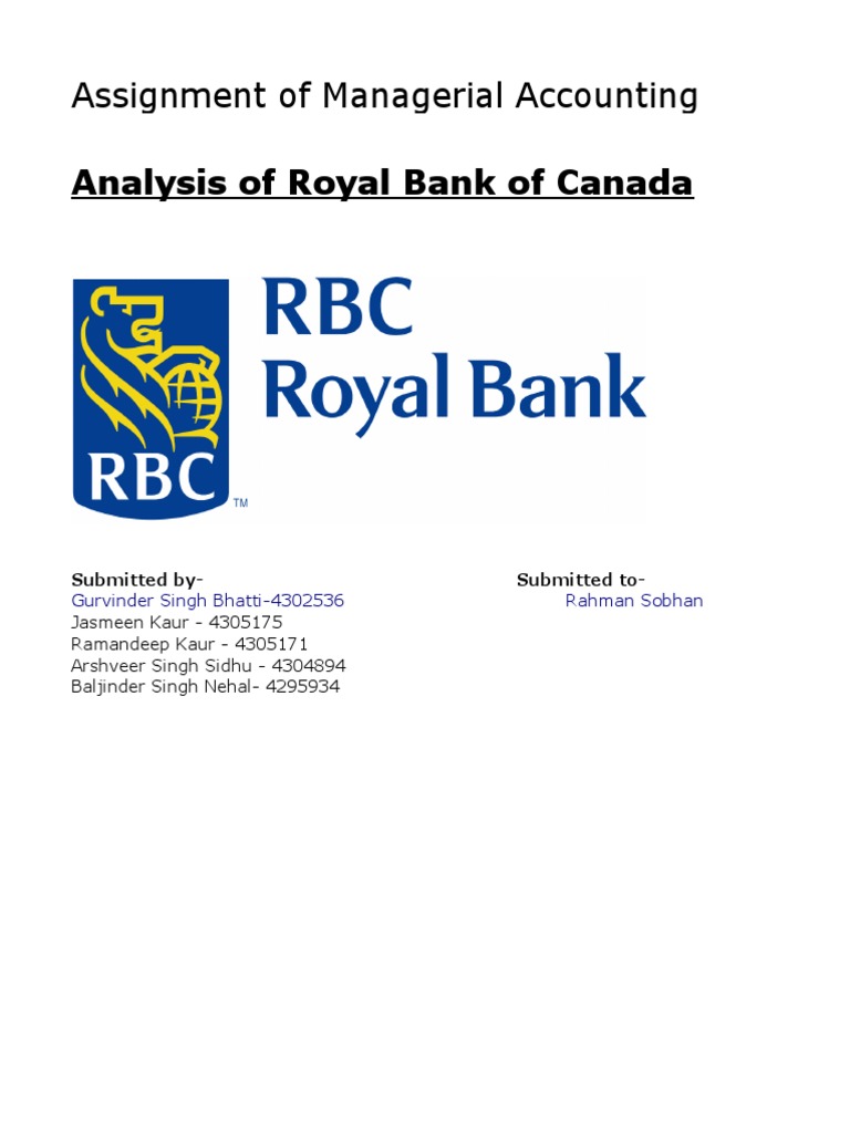 RBC Analysis | PDF | Revenue | Financial Economics