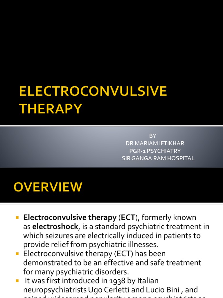 Electroconvulsive Therapy | PDF | Electroconvulsive Therapy | Major ...
