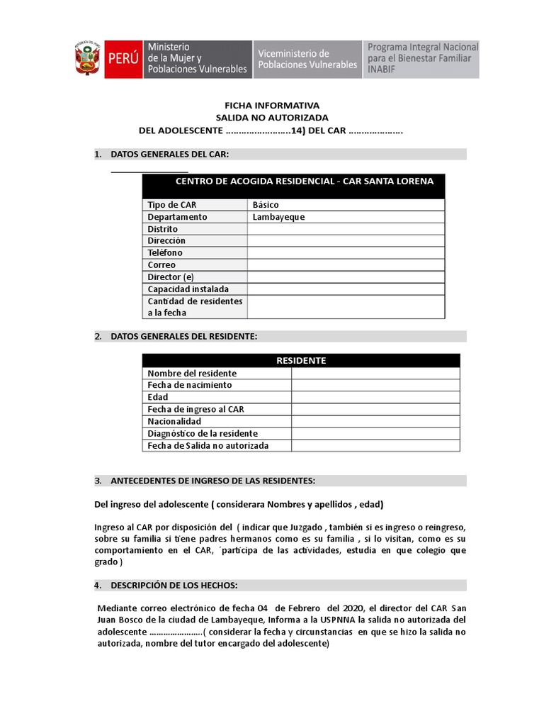 Modelo Ficha Informativa | PDF | Política | Ciencias sociales