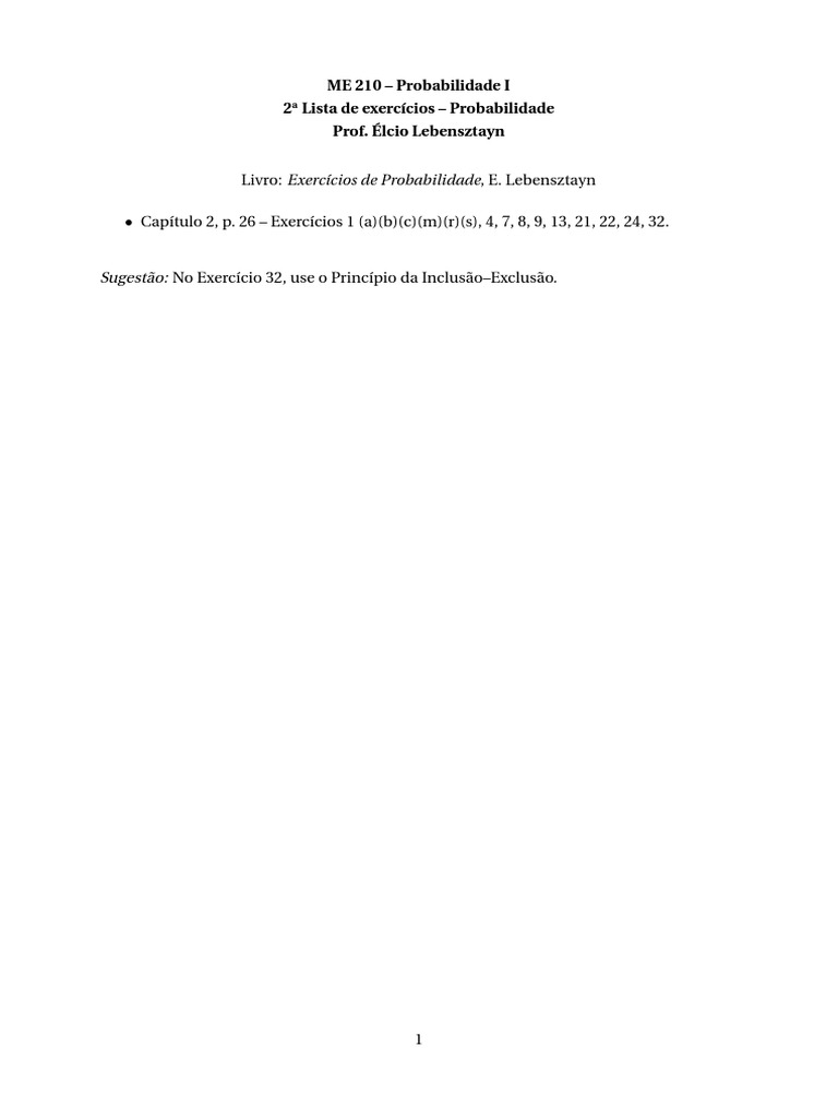 Lista2 Prob1 2019 PDF | PDF