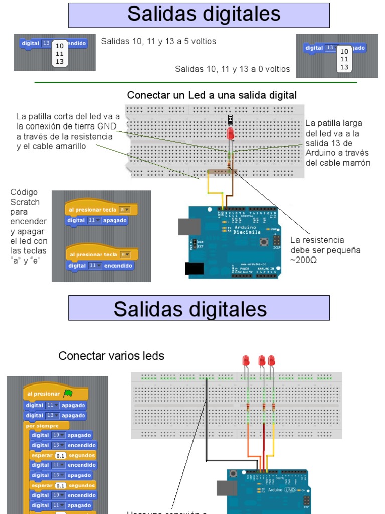 Fichas Arduino-Scratch PDF | PDF