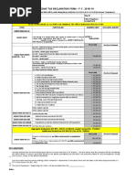 Investment Declaration Format FY 2022-23 | PDF | Loans | Interest