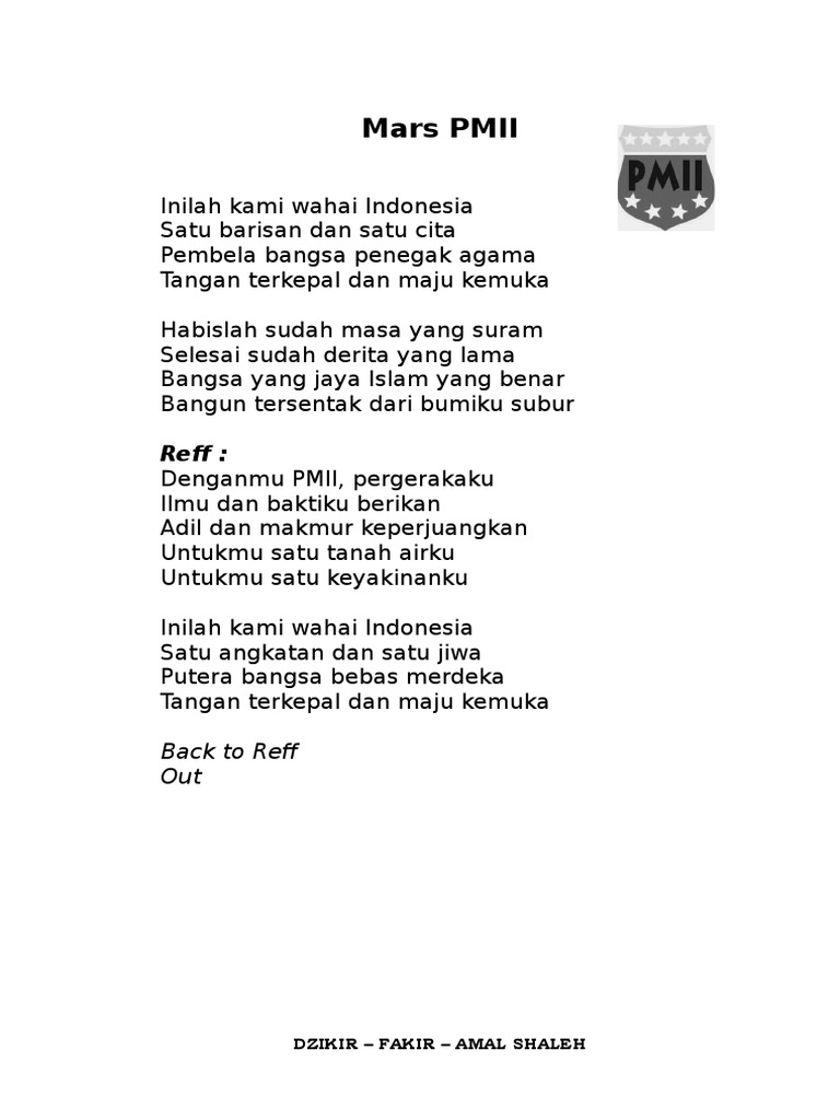 Teks Mars PMII Dan Himne | PDF