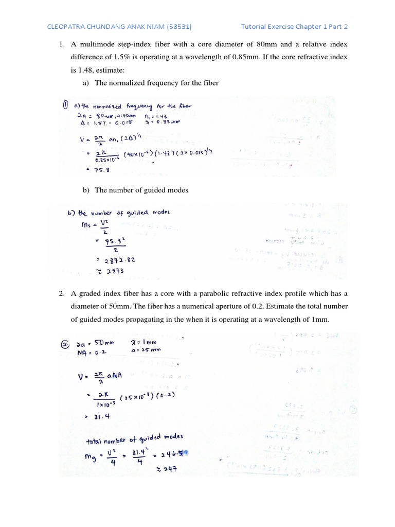 Tutorial Exercise Chapter 1 Part 2 | PDF