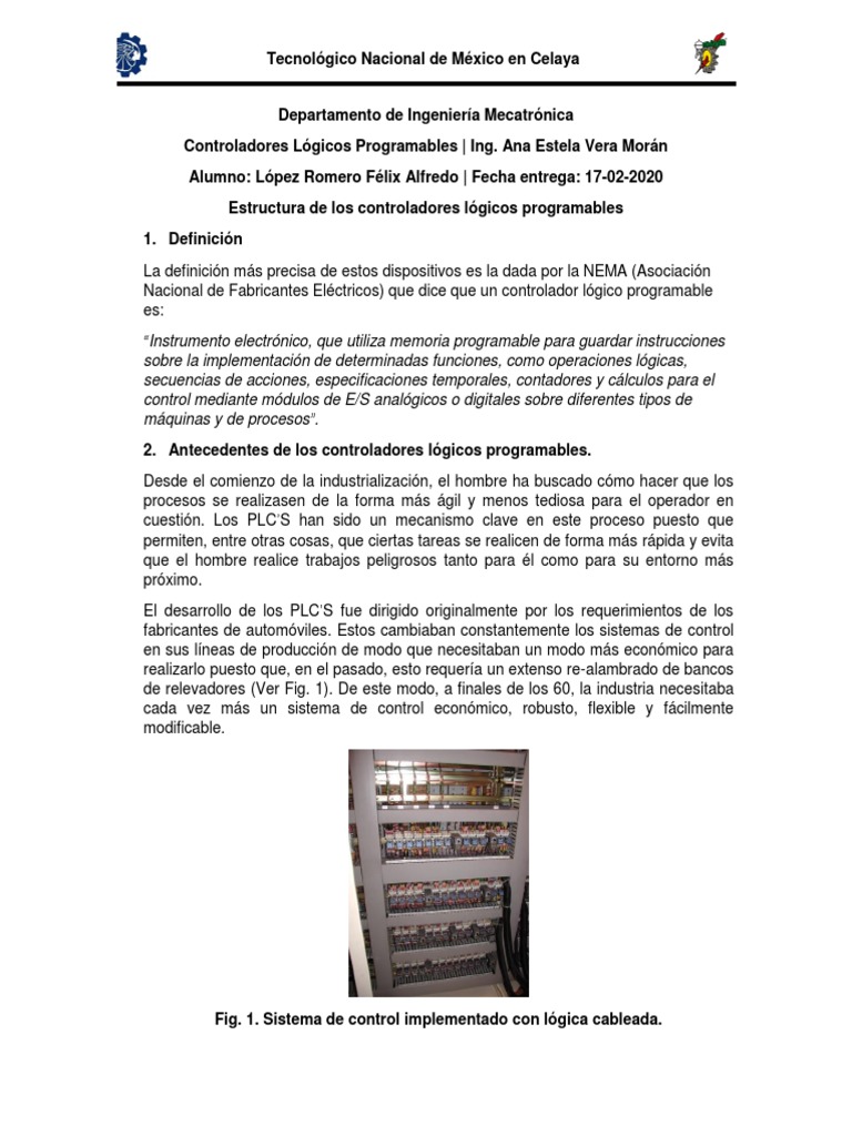 Estructura de Un PLC | PDF | Informática