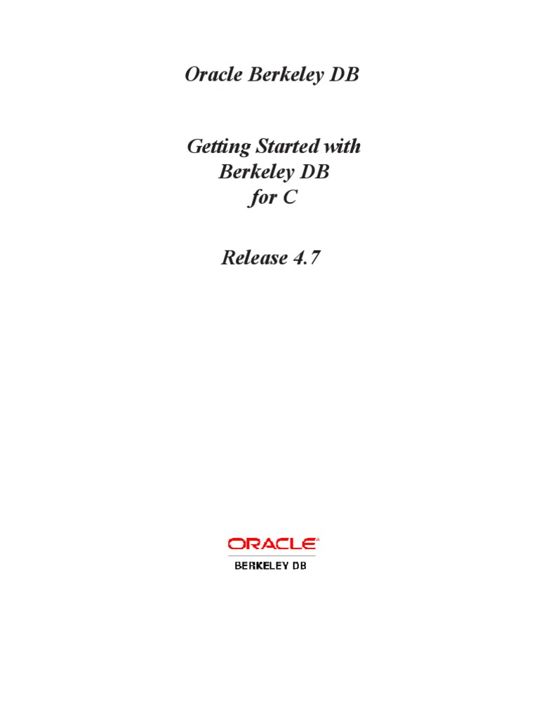BerkeleyDB Core C GSG | PDF | Databases | Relational Database
