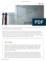 Johnson & Johnson Our Credo Explained | PDF | Employment | Business