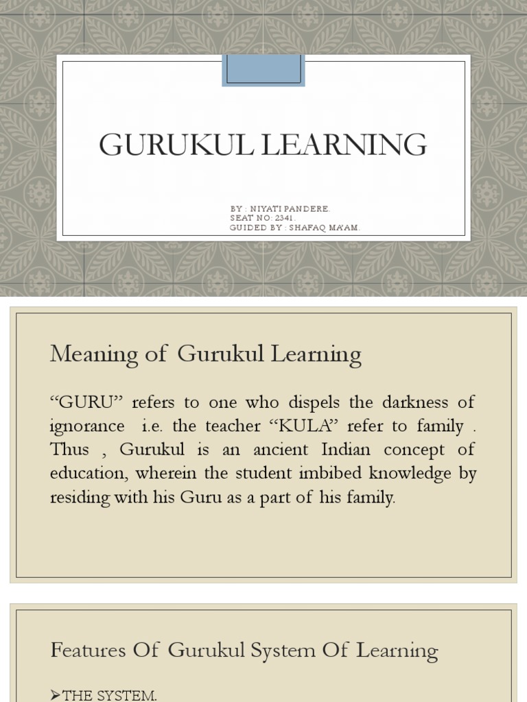 Gurukul Learning | PDF