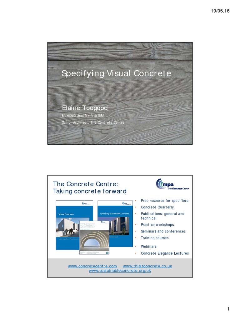 Specifying Visual Concrete | PDF