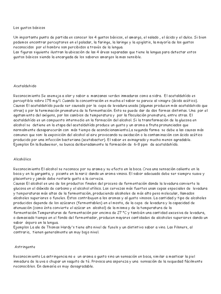Los Gustos Básicos | PDF | Cocina, comidas y vino