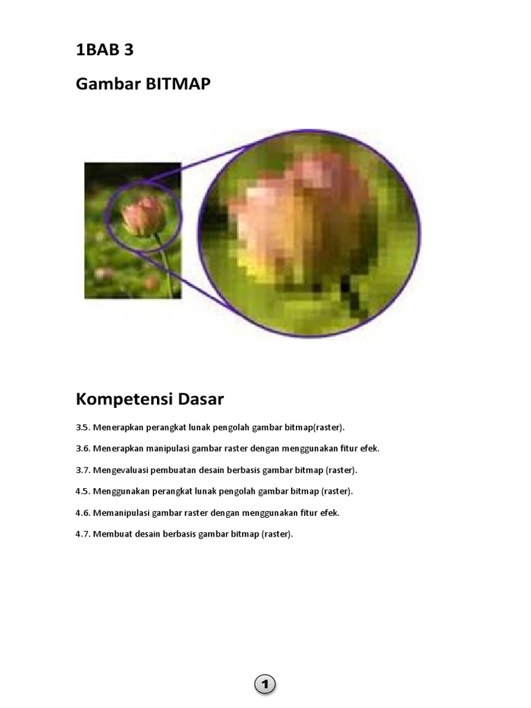 Gambar Bitmap: Pengertian dan Pengolahan | PDF