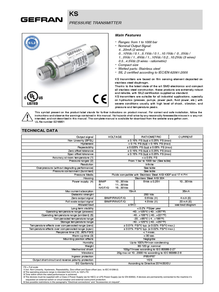 DTS Ks-Sil2 01-2019 Eng PDF | PDF