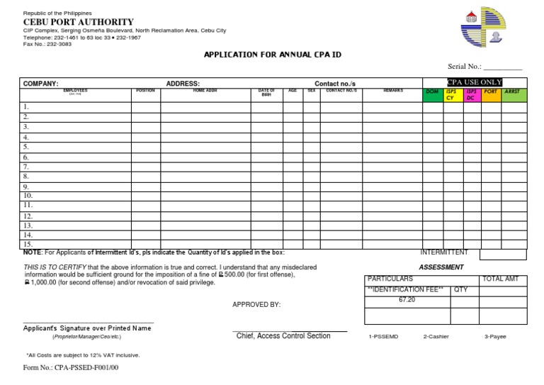 1 Application For CPA ID PDF | PDF