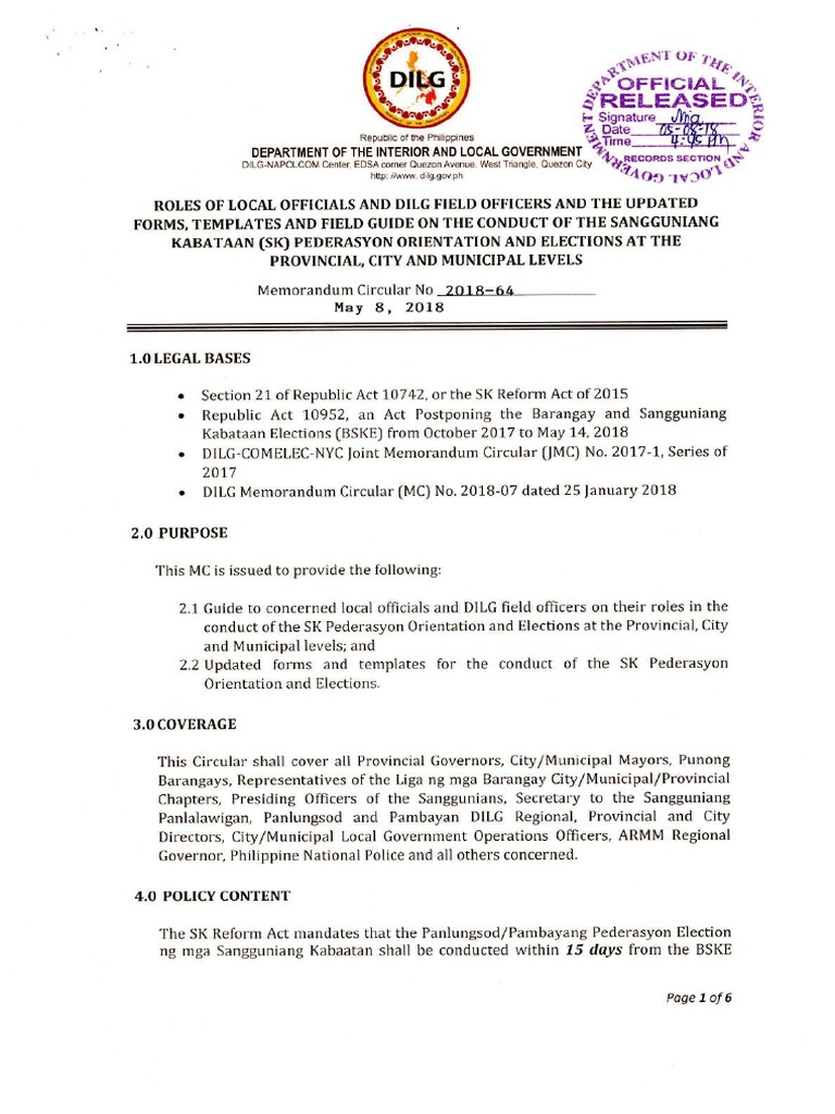 SK Federation Election PDF | PDF