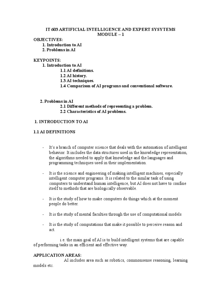 Artificial Intelligence and Expert Systems | PDF | Computers