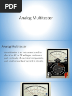 Analog Multitester Meter Reading | PDF