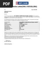 HDFC Education Loan Sanction Letter | PDF | Loans | Interest