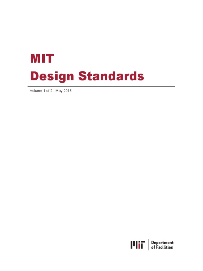 MIT Design Standards Volume 1 | PDF | Computers