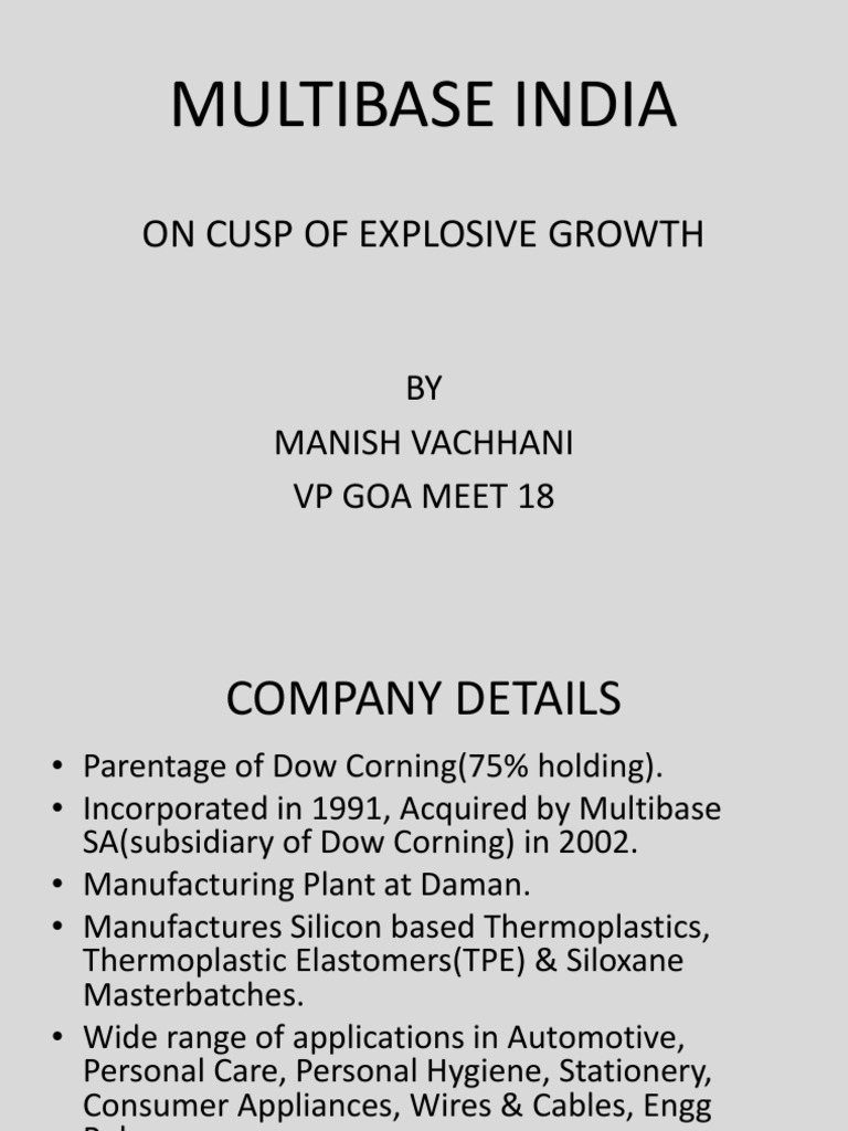 Multibase India by Manish Vachhani | PDF | Business | Technology ...