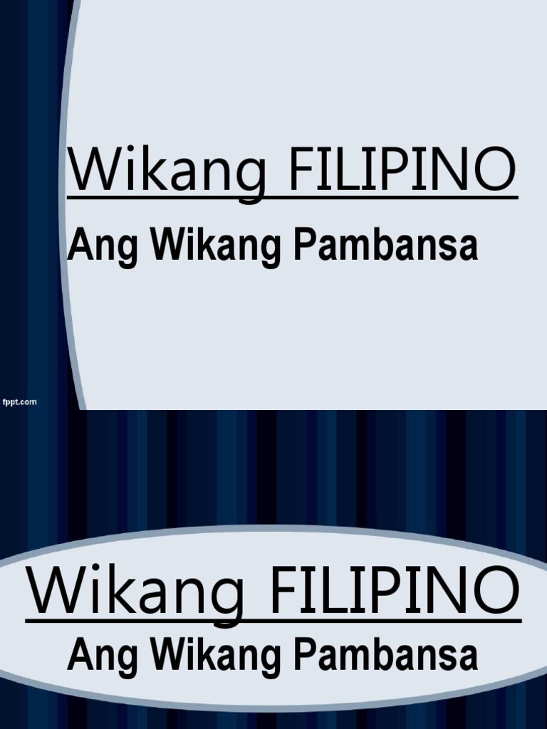 Ang Wikang Pambansa Timeline | PDF