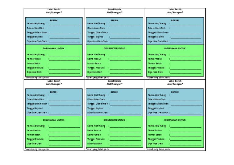 Label Bersih | PDF | Griya & Taman | Komputer