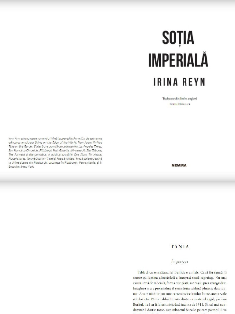 Sotia Imperiala - Irina Reyn PDF | PDF