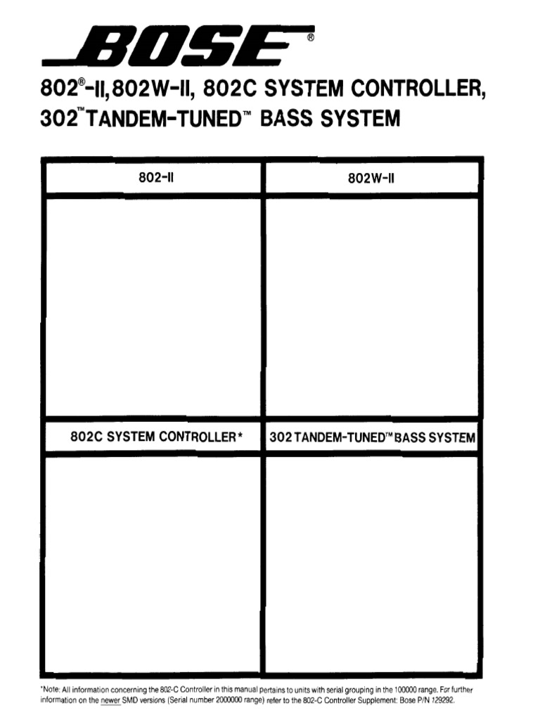 Bose 302 Service Manual PDF | PDF