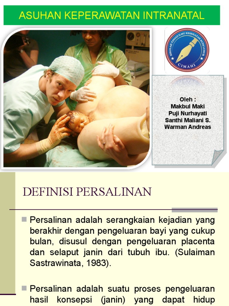 Panduan Asuhan Keperawatan Intranatal | PDF | Pengembangan Diri | Kesehatan Holistik