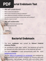 Bacterial Endotoxin Test | PDF | Assay | Concentration