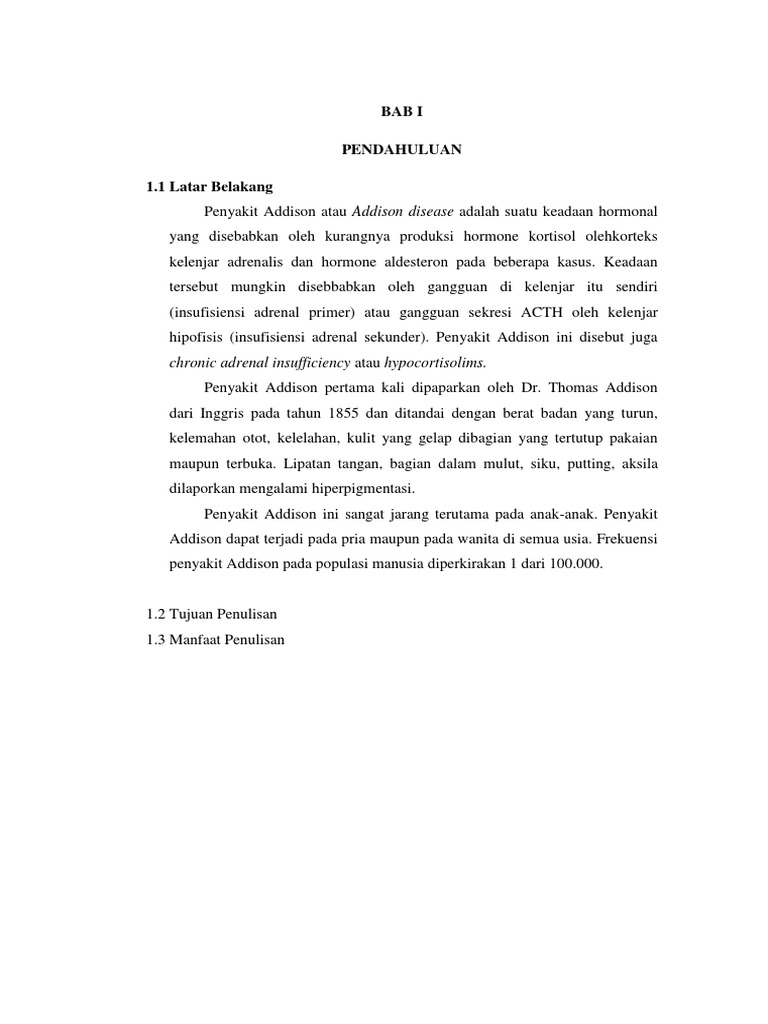 Penyakit Addison | PDF