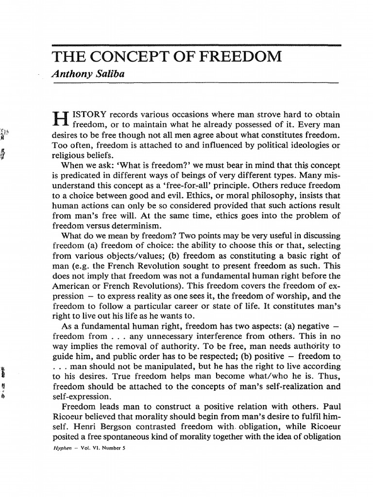 Understanding Freedom Concepts | PDF | Politics | Social Science