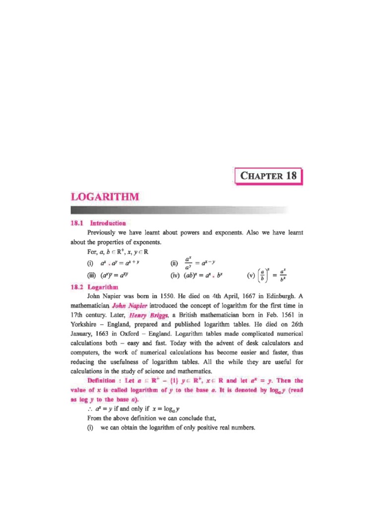 Log Table PDF | PDF