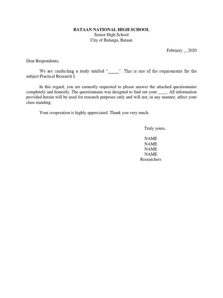 Research Validation Letter | PDF | Science, Technology, Engineering ...