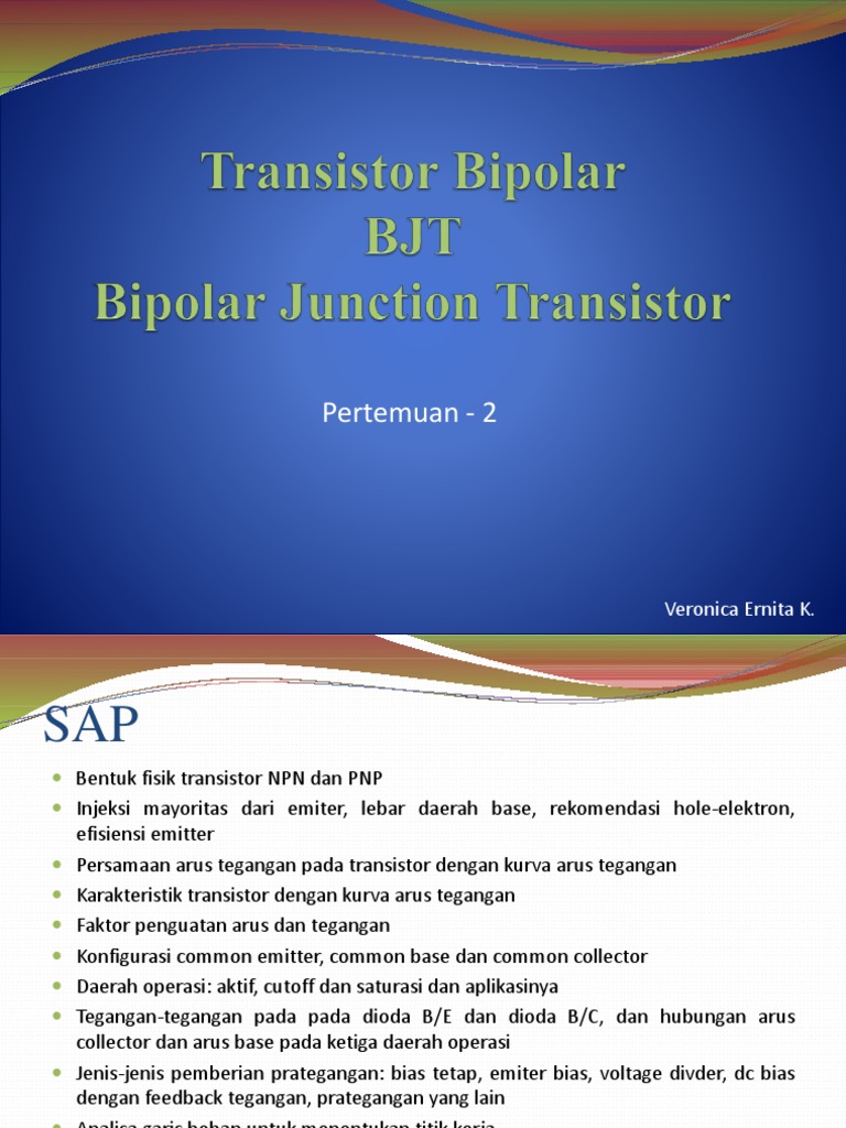 Karakteristik dan Konfigurasi Transistor | PDF | Metode & Bahan Ajar ...