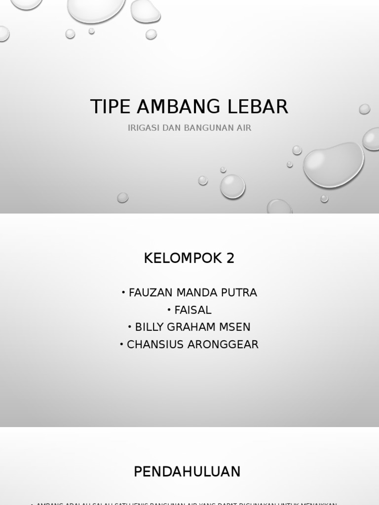 TIPE Ambang Lebar | PDF