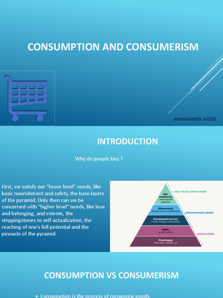 Consumption Vs Consumerism | PDF