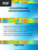 Contextualization and Localization | PDF | Learning | Curriculum