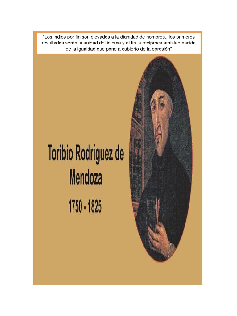 Toribio Rodríguez de Mendoza: Precursor de la Independencia | PDF ...