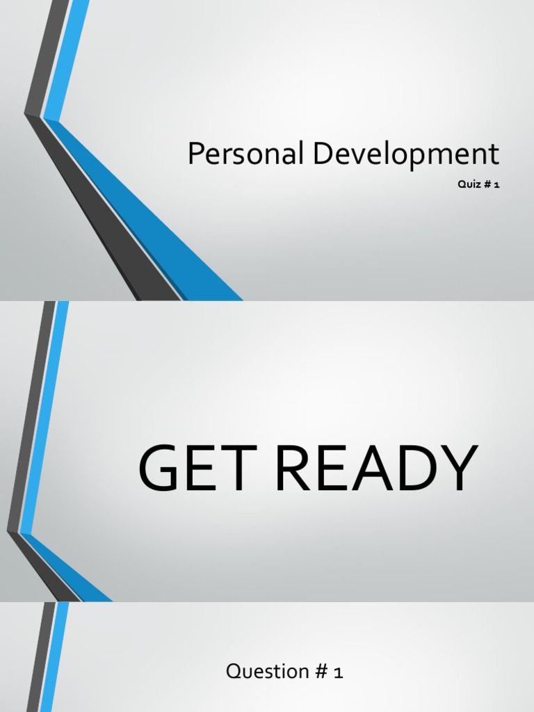 Personal Development Quiz 1 | PDF