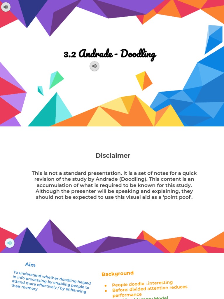 Andrade's Doodling Study Insights | PDF | Language Arts & Discipline