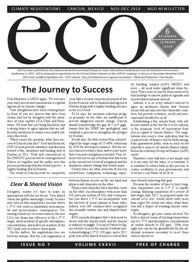 ECO - Dec 6th | PDF | Climate Change Mitigation | Clean Development ...