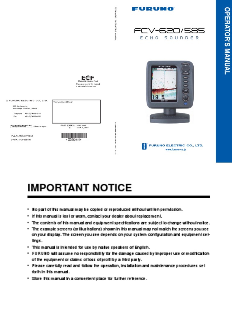 FCV585 FCV620 Operator's Manual e | PDF | Menu (Computing) | Personal Computers