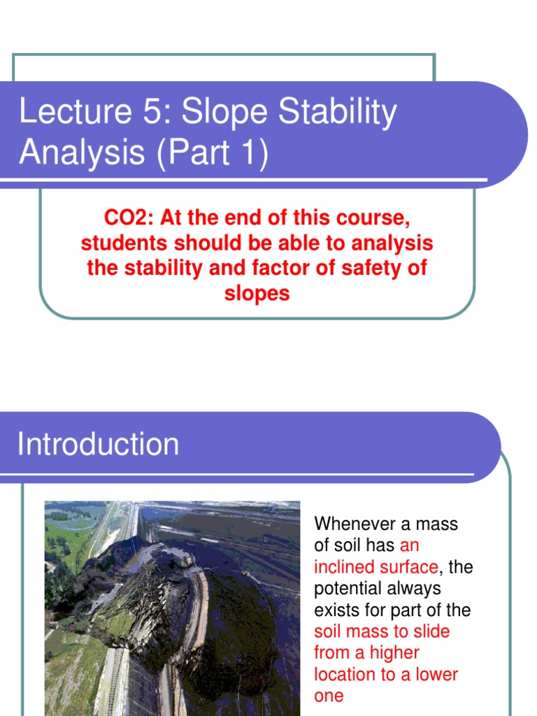 Slope Stability Analysis Techniques | PDF