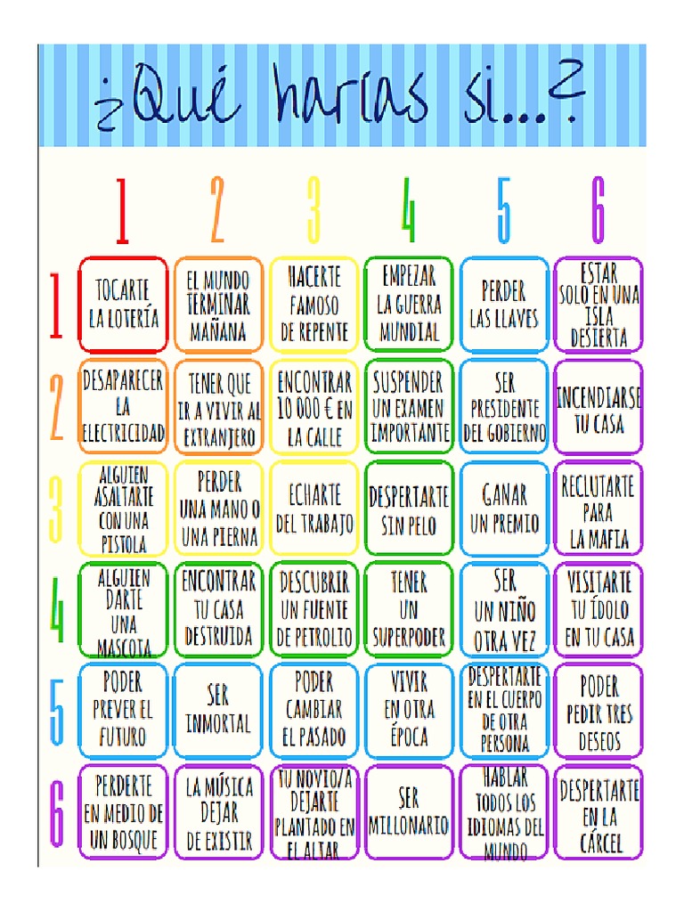Juego Del Condicional | PDF