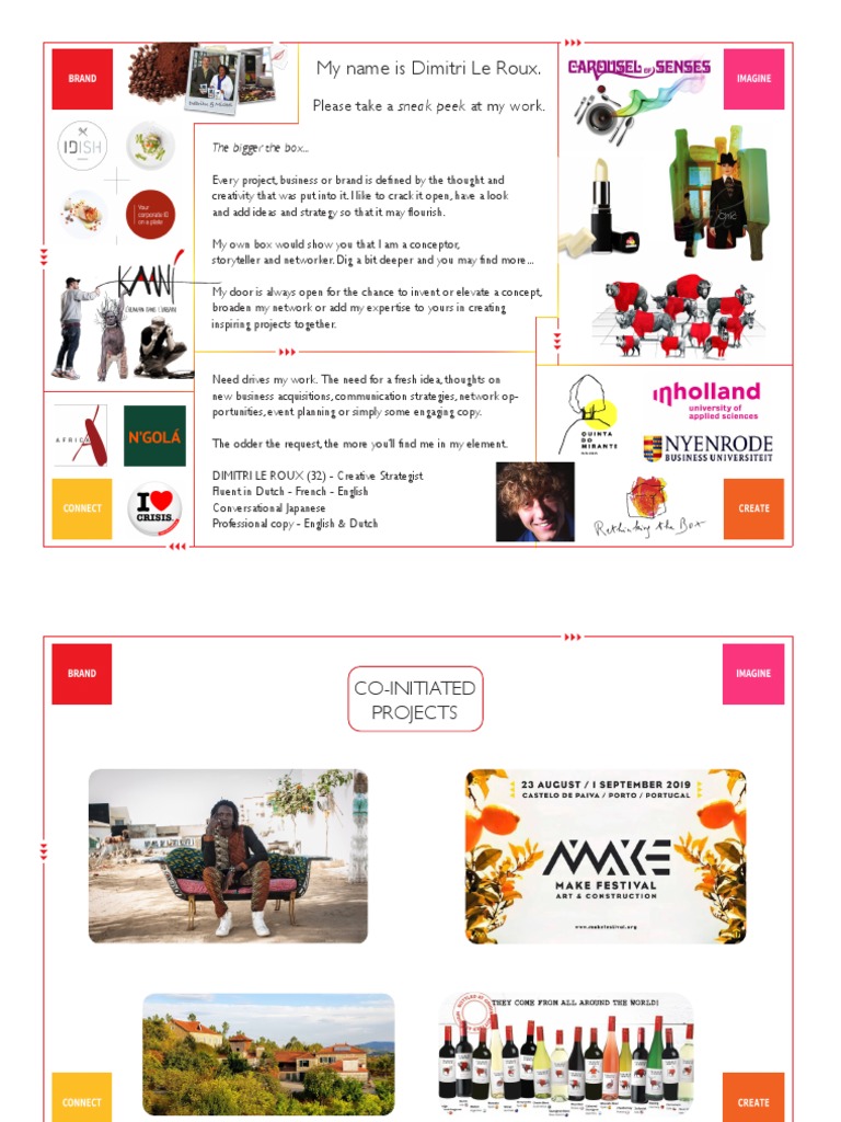 Portfolio Dimitri Le Roux | PDF