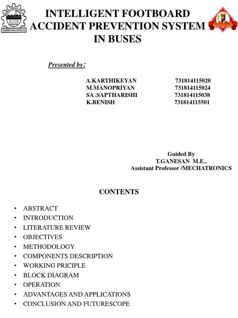 Footboard Accident Prevention System in Buses | PDF | Home & Garden ...