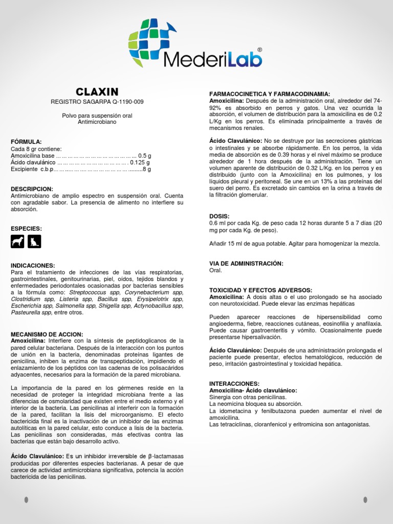 Claxin Oral | PDF