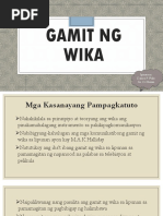 Grade 11 - Conative, Informative at Labeling Na Gamit NG Wika | PDF