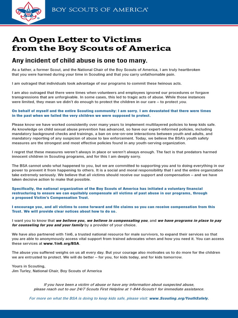 Boy Scout Letter | PDF