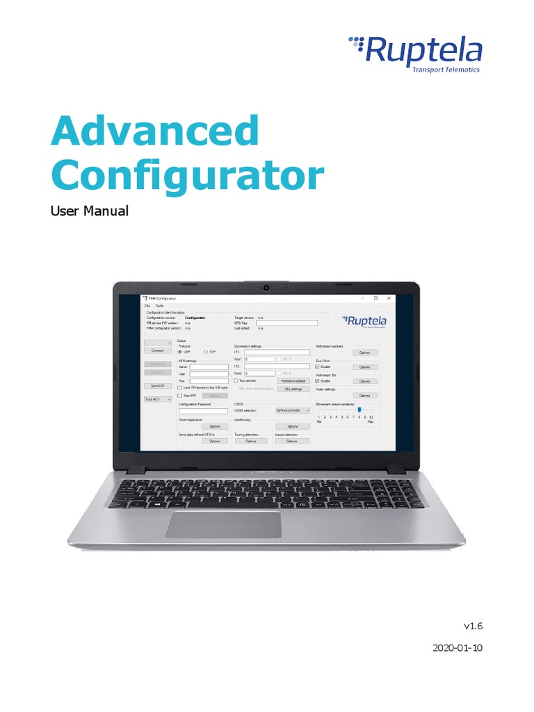 Ruptela Configurator Manual | PDF